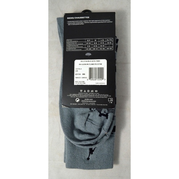 Jordan | Underwear & Socks | Unisex Black Grey Jordan Air Sneakers Crew ...